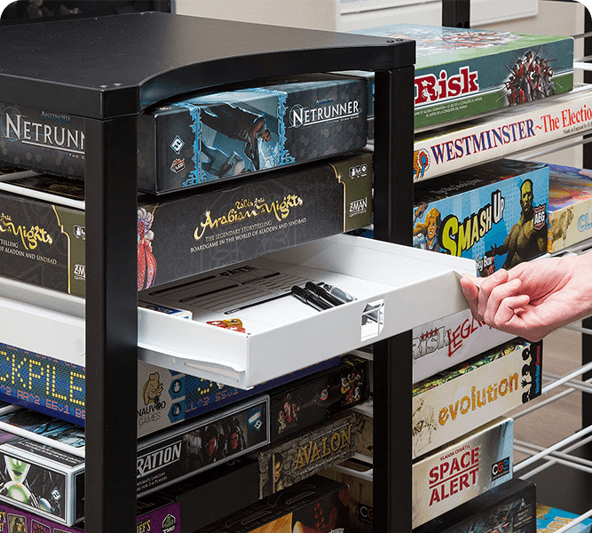 BoxThrone – Ultimate Adjustable Board Game Shelves – BoxKing