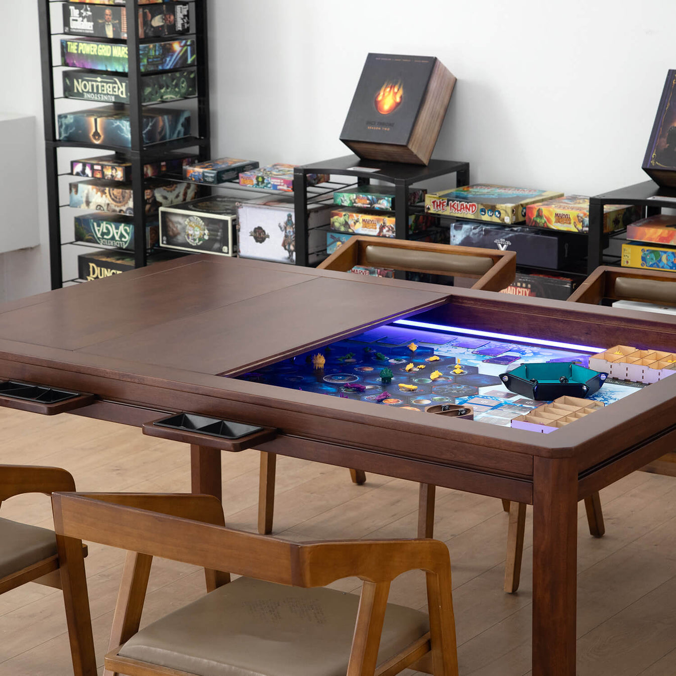 LED Kingswood (3×5'): The Royal Game Table – BoxKing